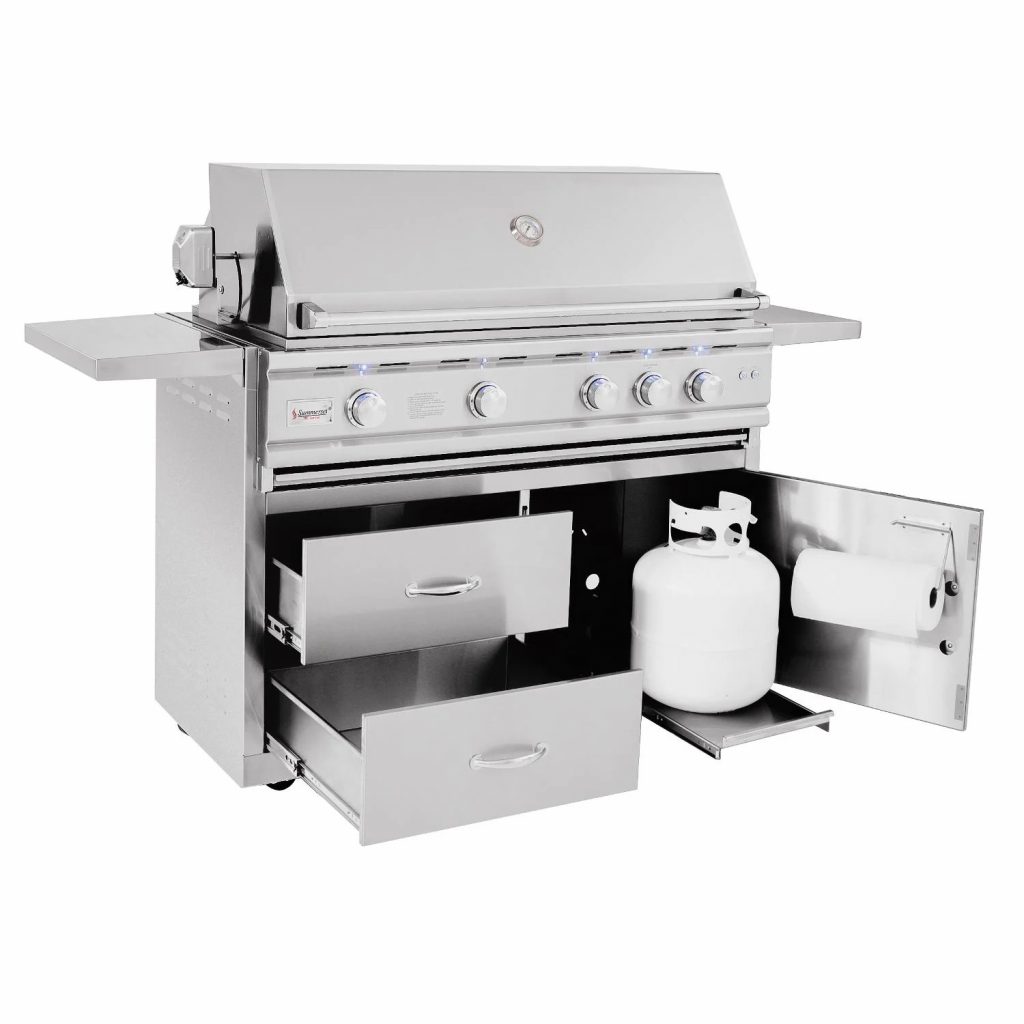 Summerset Sizzler Pro 32-Inch 4-Burner Built-In Gas Grill With Rear Infrared Burner - Northern ...